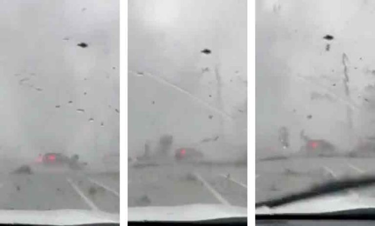 Vídeo mostra o momento em que carro é arremessado no ar por tornado - Trânsito e metrô
