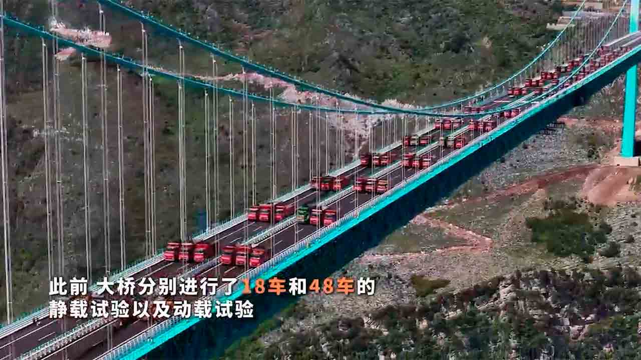 Video: China tests the world’s highest bridge ahead of September ...
